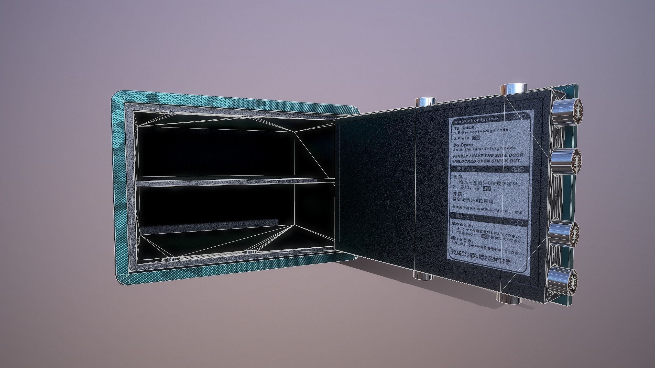 3D model Small Security Safe VR / AR / low-poly | CGTrader