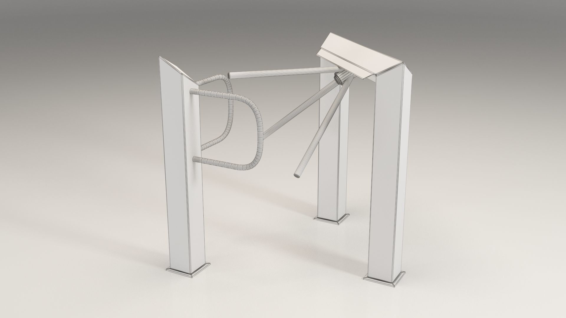 3D model Security Gate VR / AR / low-poly | CGTrader