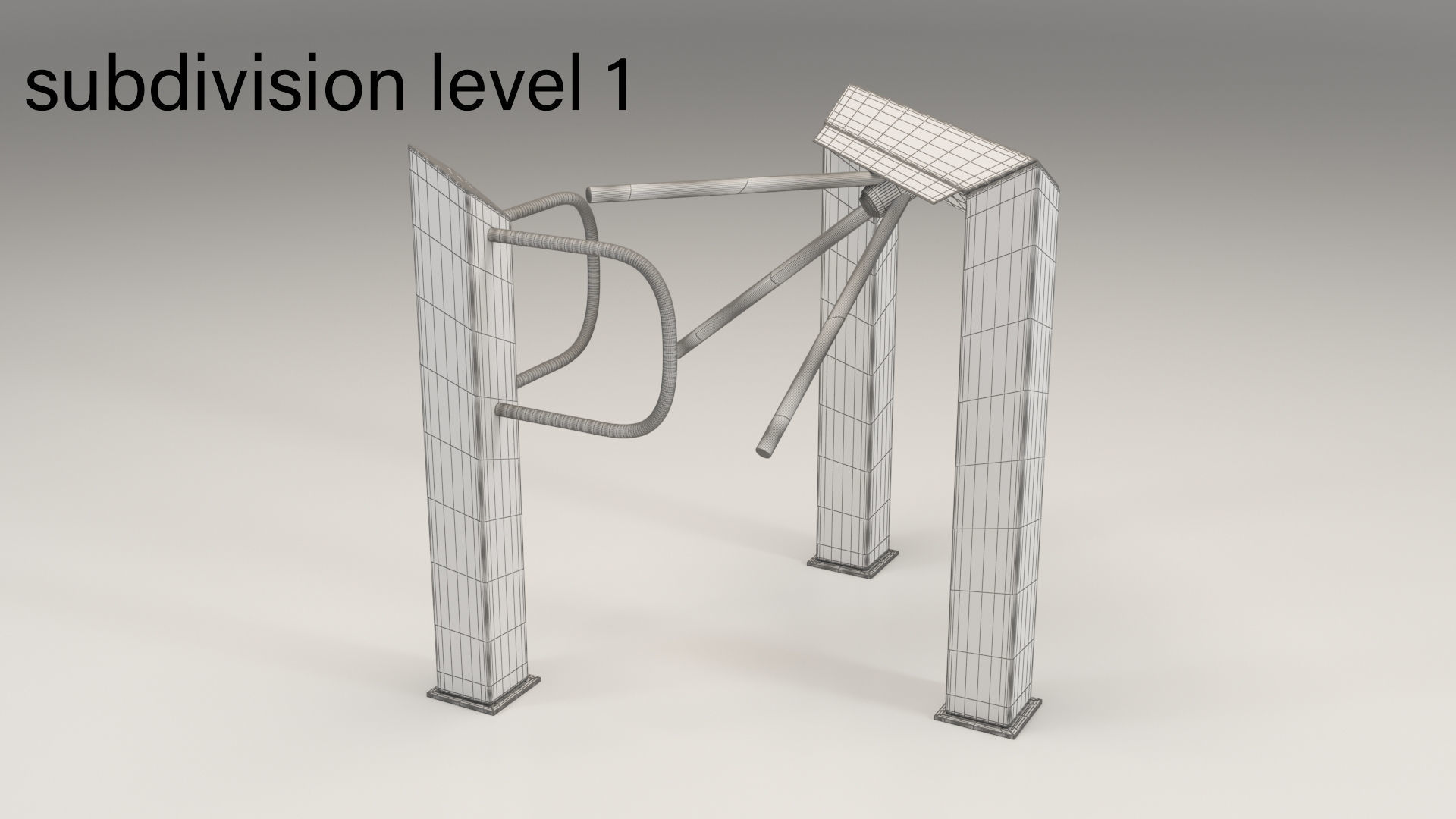 3D model Security Gate VR / AR / low-poly | CGTrader