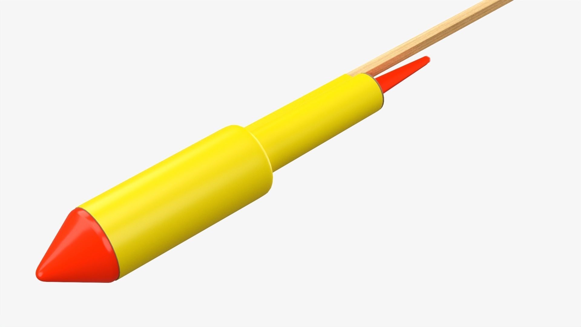 Rocket fireworks 01 3D model | CGTrader