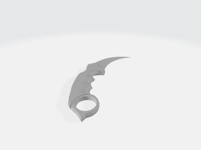 CSGO Karambit Knife tactical wargaming 3D model 3D printable | CGTrader
