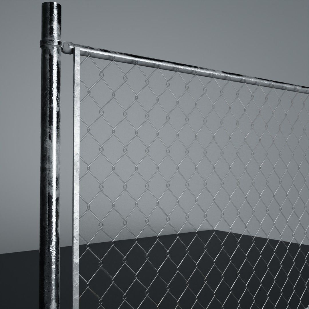 3D model Chain link fence VR / AR / low-poly | CGTrader