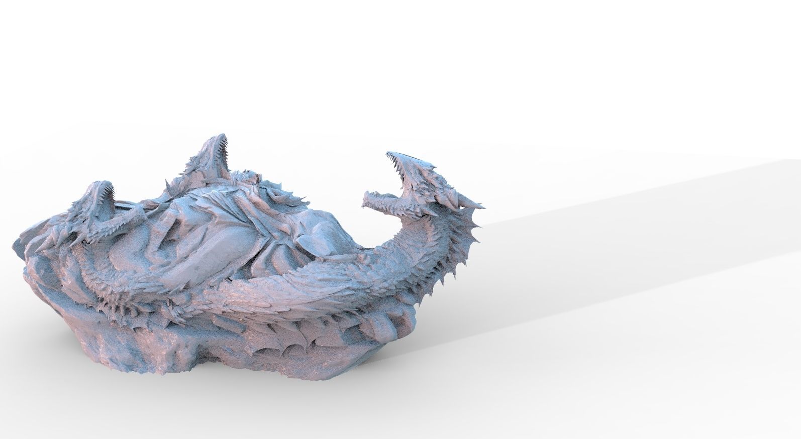 Dragons dying model stand 3D model | CGTrader