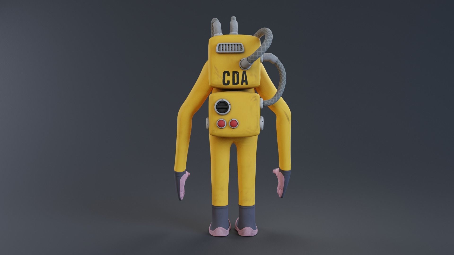 Monster inc - CDA agent pack rigged 3D model rigged | CGTrader