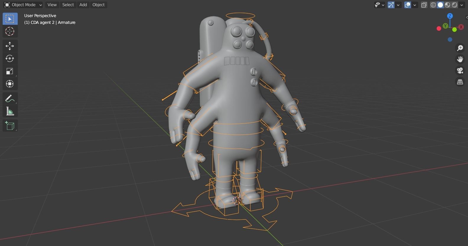 Monster inc - CDA agent pack rigged 3D model rigged | CGTrader