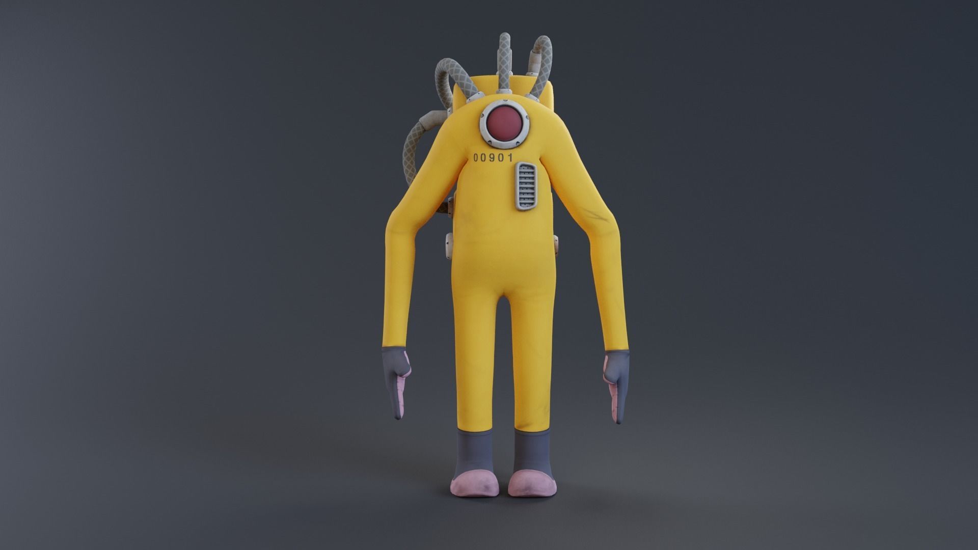 Monster inc - CDA agent pack rigged 3D model rigged | CGTrader