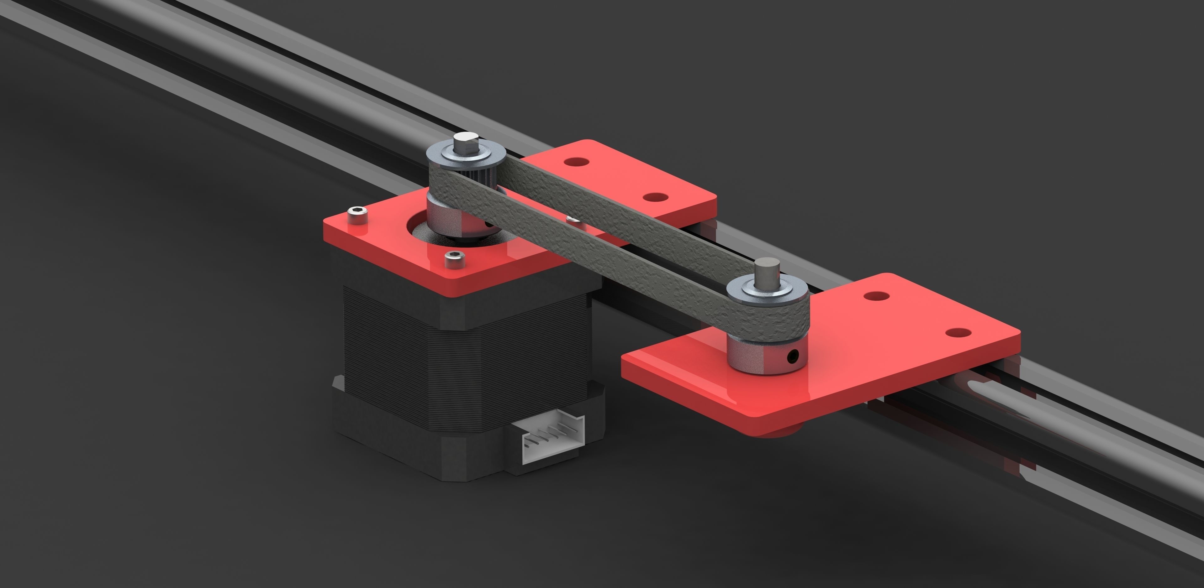 Basic 3D printable NEMA 17 attachment parts 3D model 3D printable ...