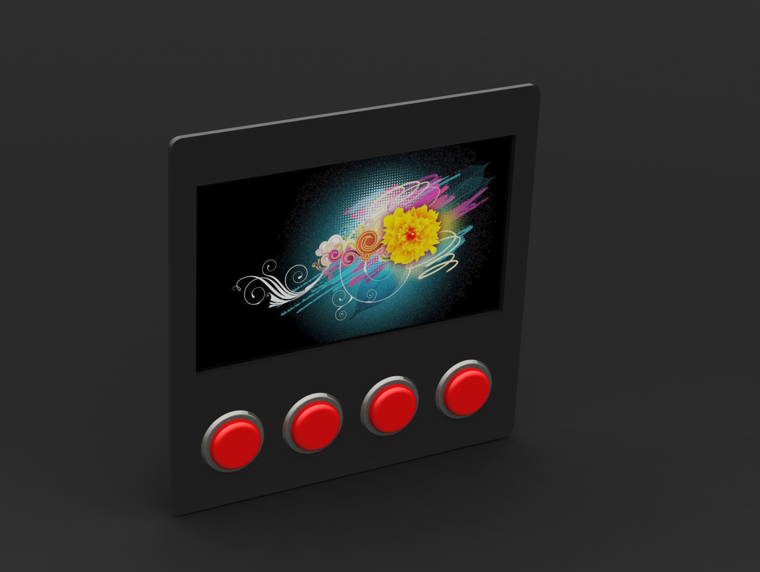 Raspberry Kiosk enclosure 3D model 3D printable | CGTrader