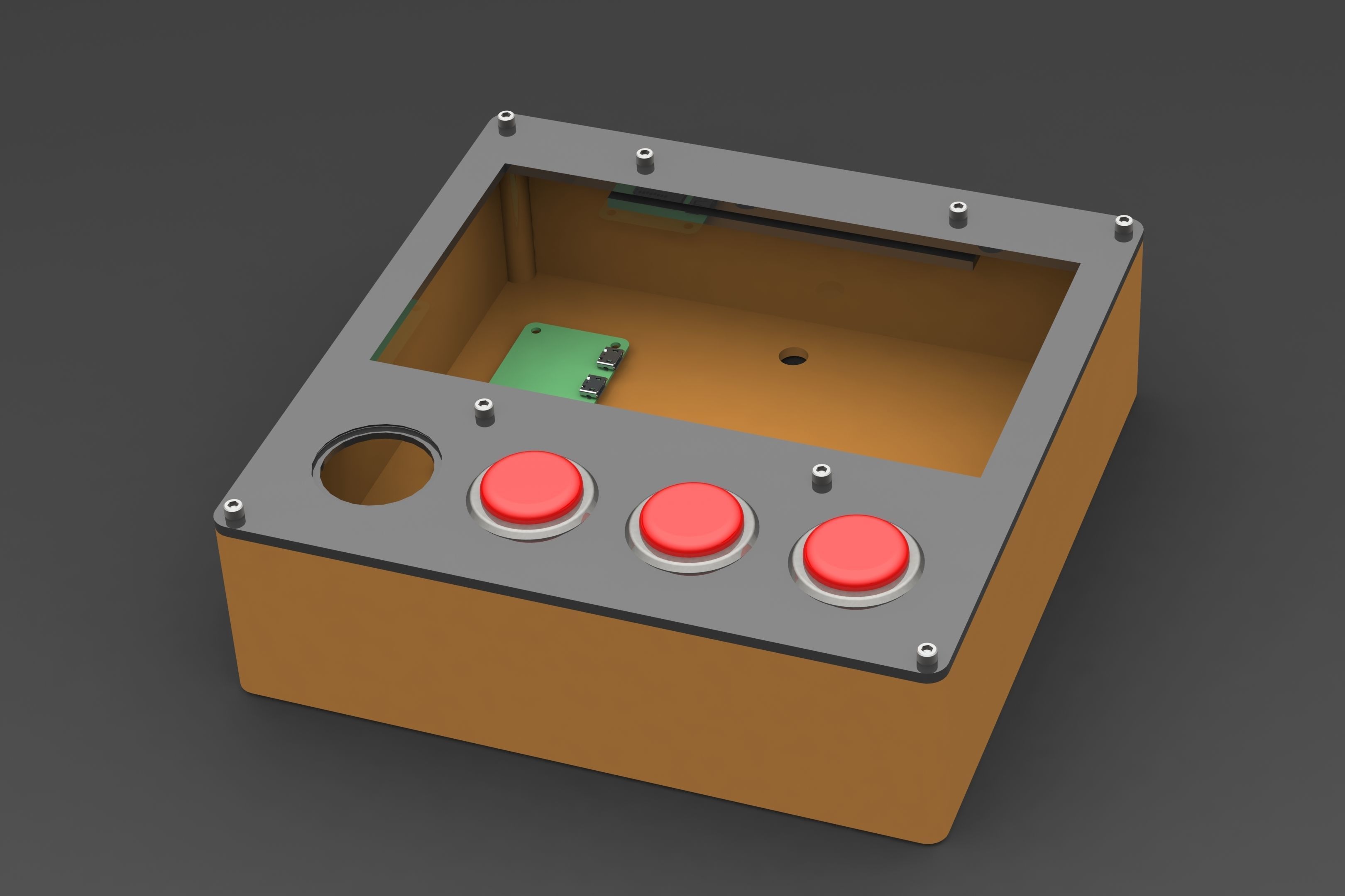Raspberry Kiosk enclosure 3D model 3D printable | CGTrader