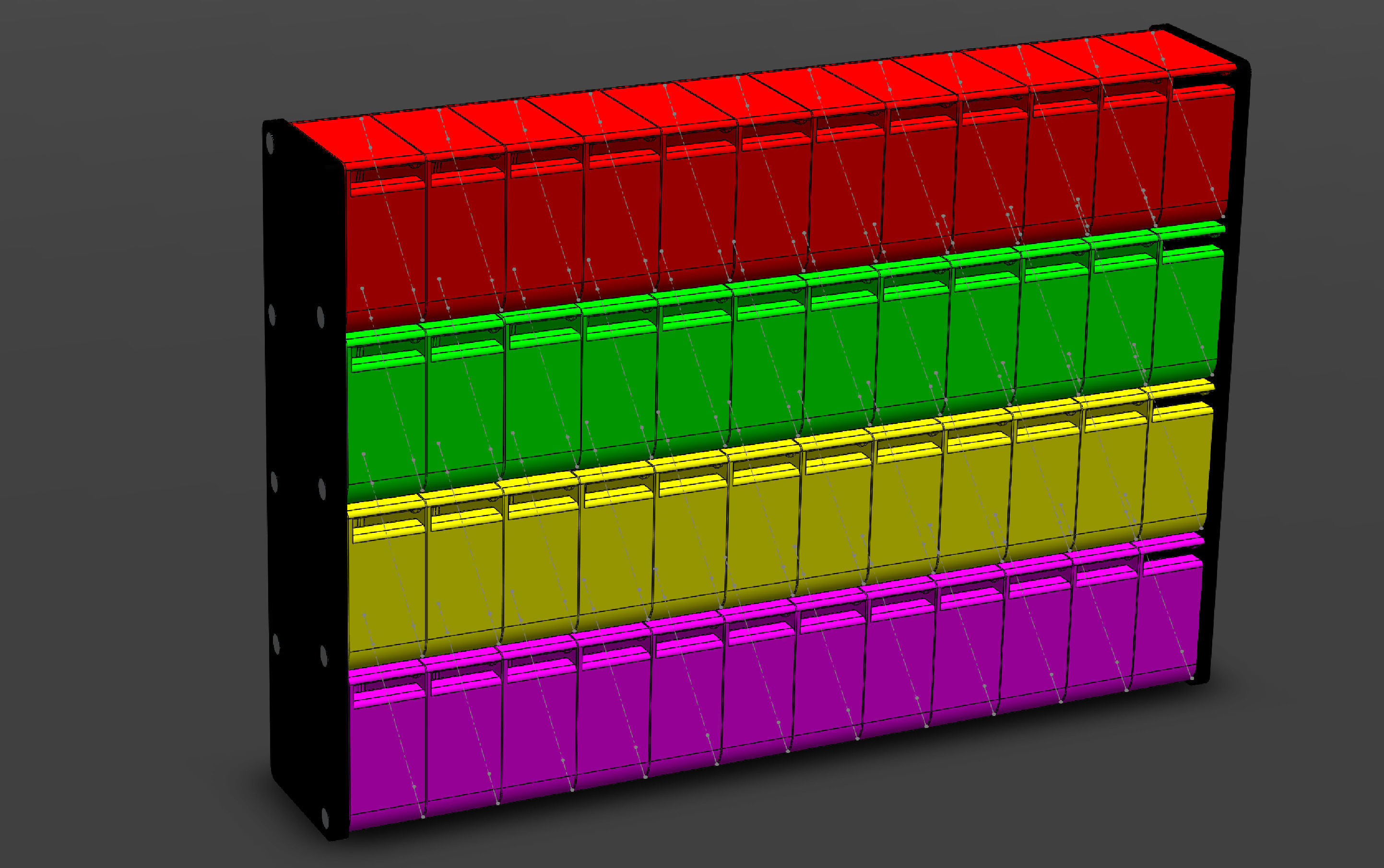 SMD components strip organizers 3D model 3D printable | CGTrader