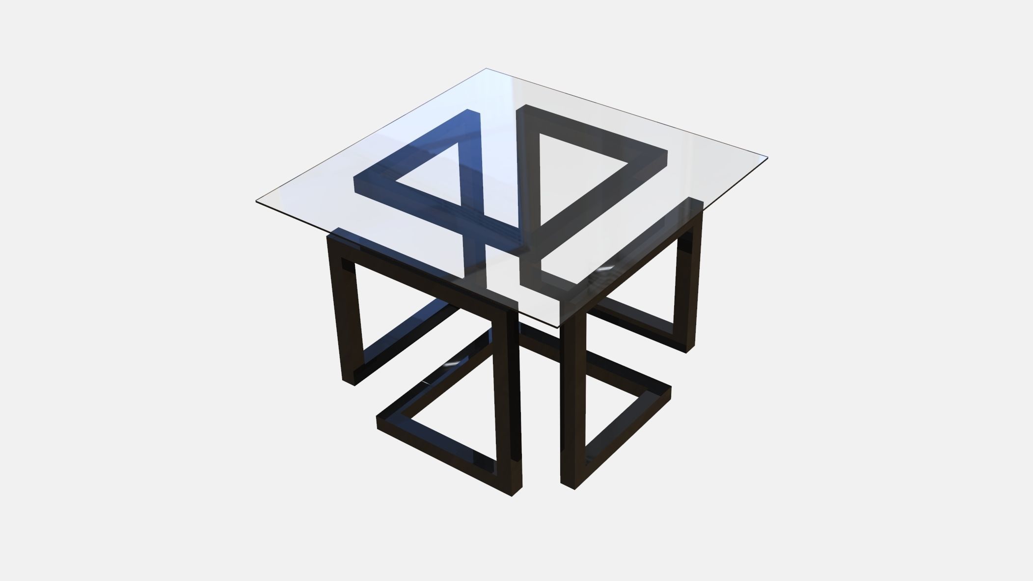 Loft style coffee table 3D model 3D printable | CGTrader