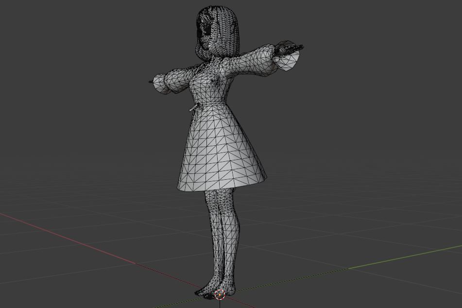 3D model 2 Cute Anime characters collection g11 VR / AR / low-poly ...