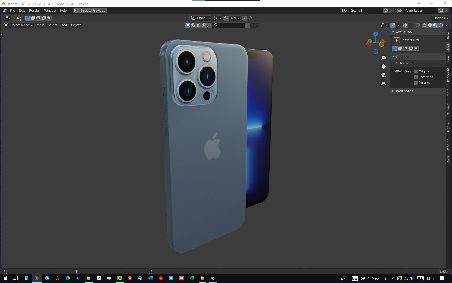 3D model New Iphone 13 Pro 2021 VR / AR / low-poly | CGTrader