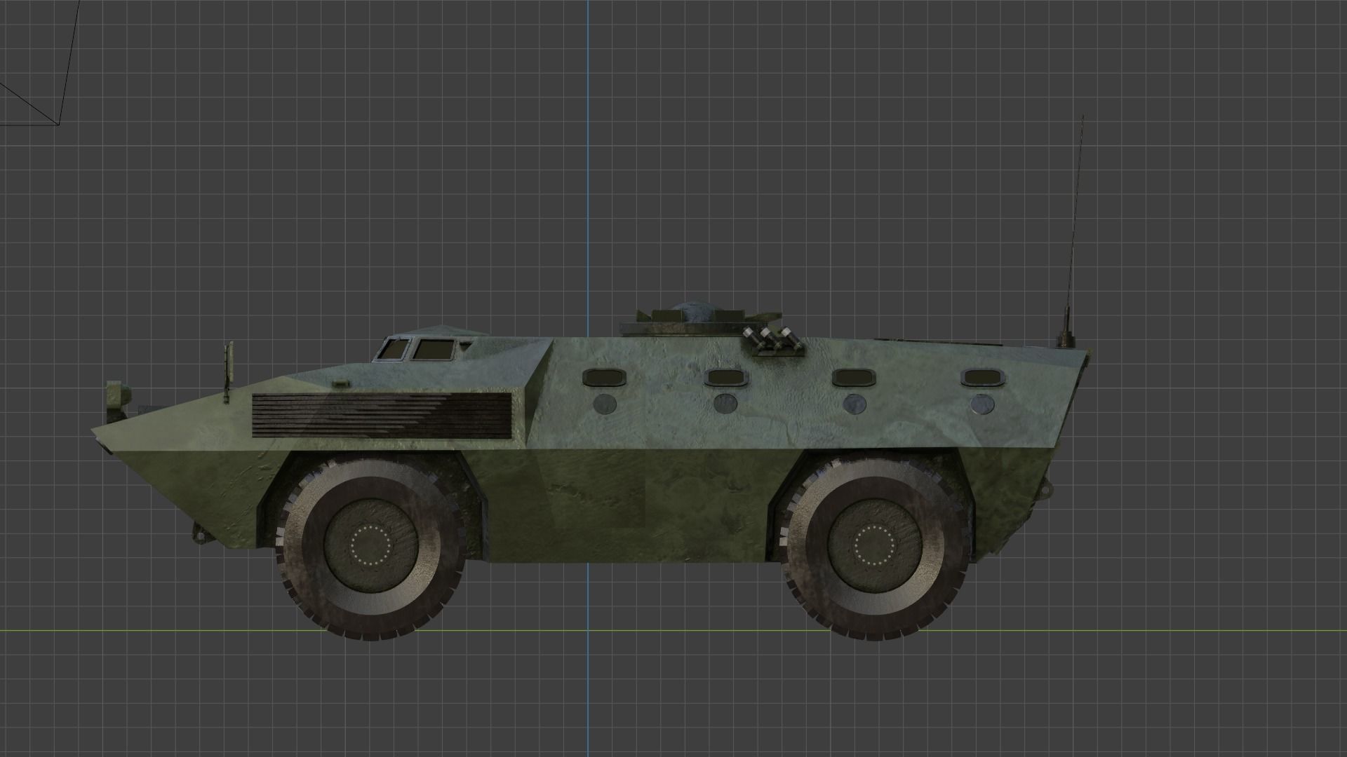 3D model Fiat 6614 - Wheeled Armoured Personnel Carrier VR / AR / low ...