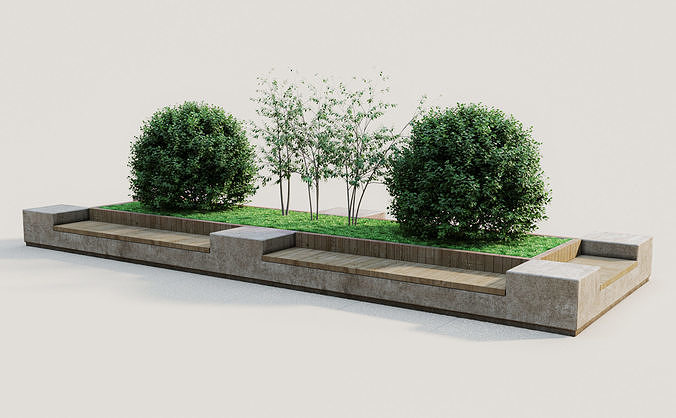 quickset hedge 3D model | CGTrader