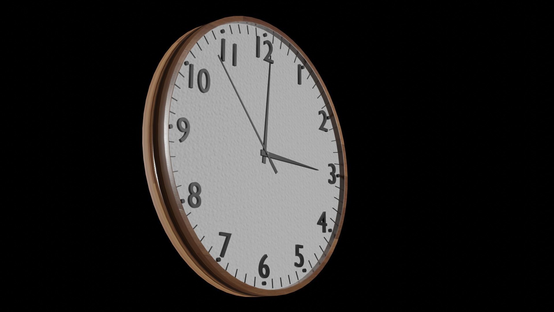 -FREE- Wall Clock free VR / AR / low-poly 3D model animated | CGTrader