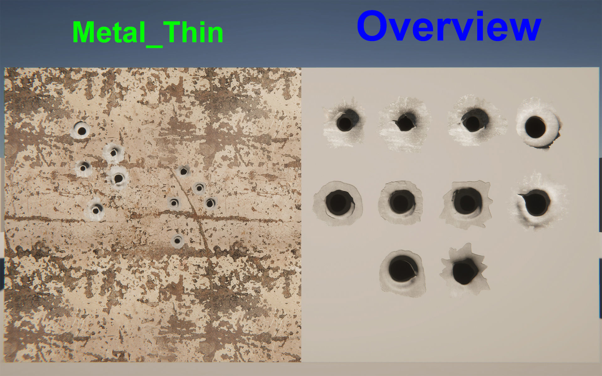 Bullet Hole Decals Texture | CGTrader