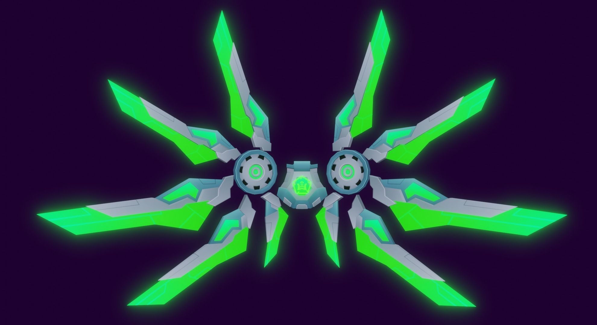 3D model Mecha Wings - Icarus Project VR / AR / low-poly | CGTrader