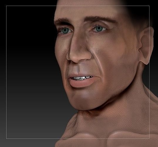 nic cage 3D model | CGTrader