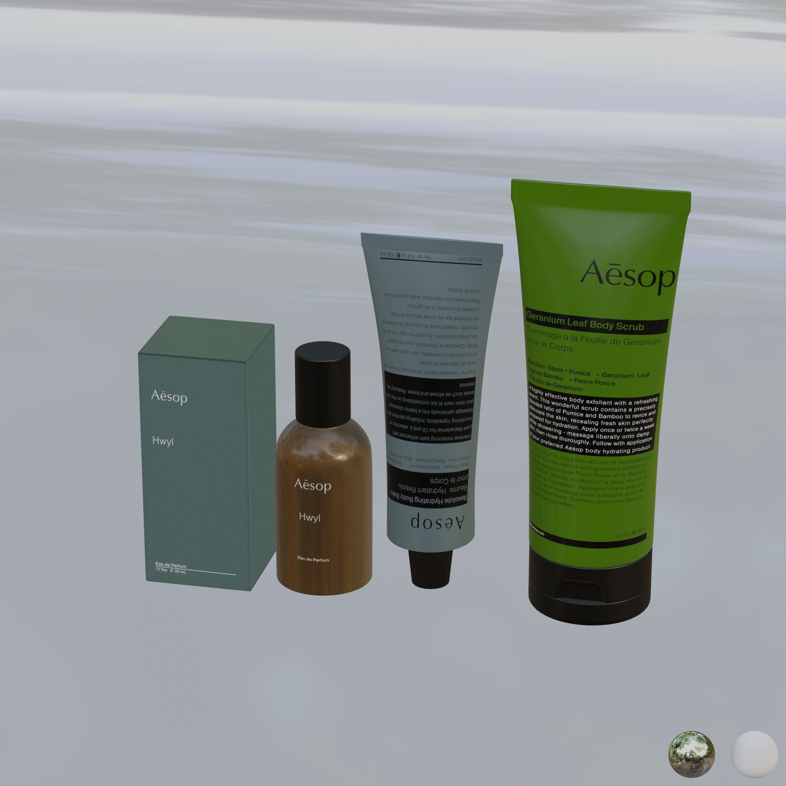 3D model Aesop Bundle Hwy Ensemble Hybris Large VR / AR / low-poly ...