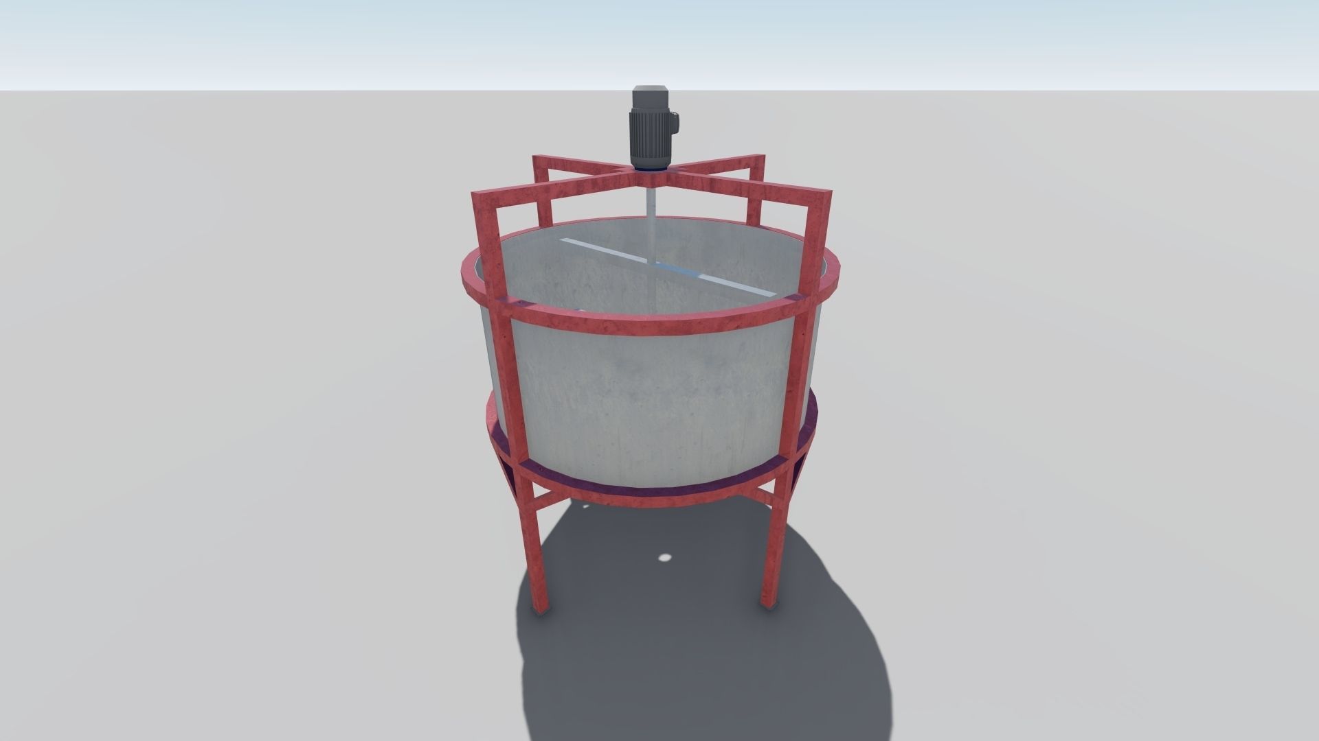 Tank With Mixer 3D model 3D printable | CGTrader