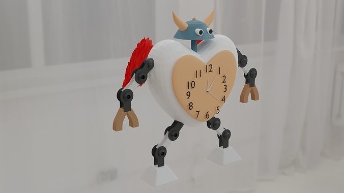 3D model modern mechanical desk clock VR / AR / low-poly | CGTrader