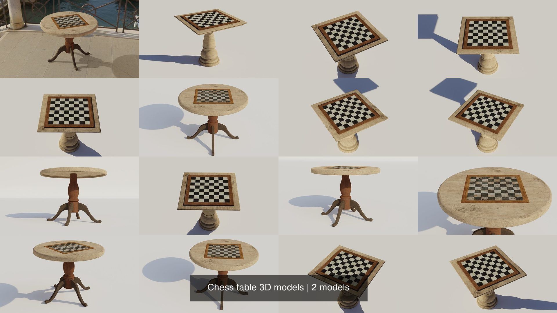 3D Model Collection Chess table 3D models VR / AR / low-poly | CGTrader