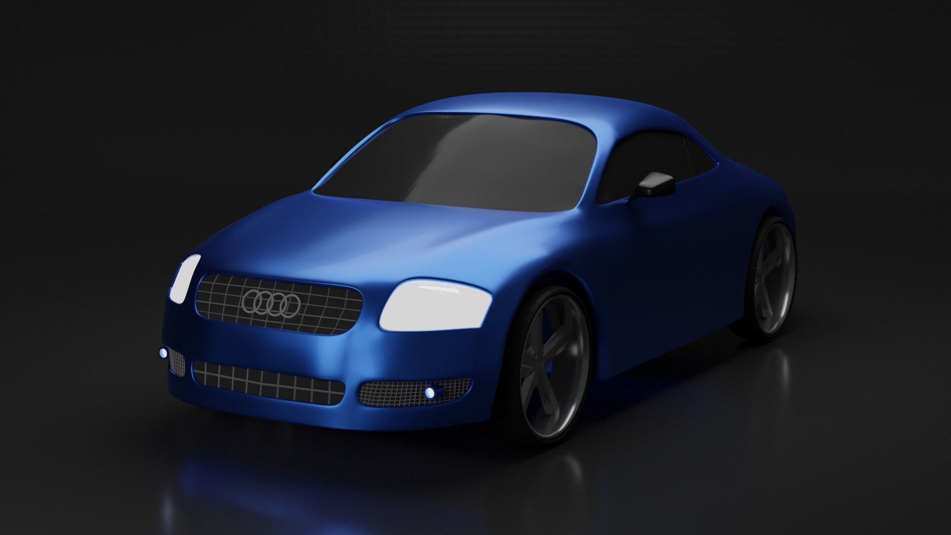 Audi TT Low Poly 3D model | CGTrader