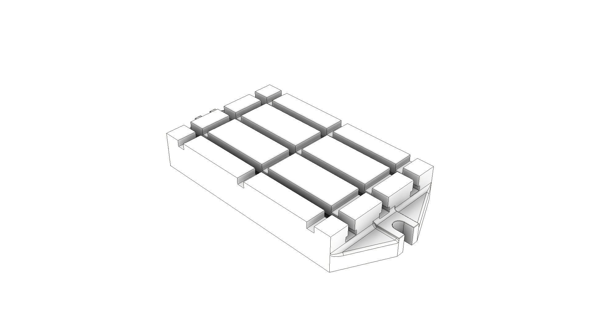 T-slot base plates for axial machines 3D model | CGTrader