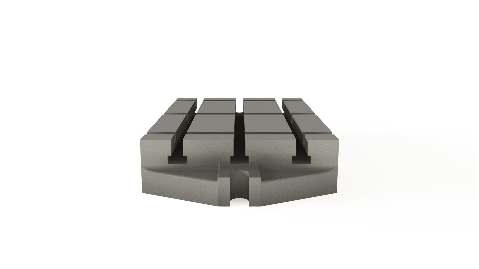 T-slot base plates for axial machines 3D model | CGTrader