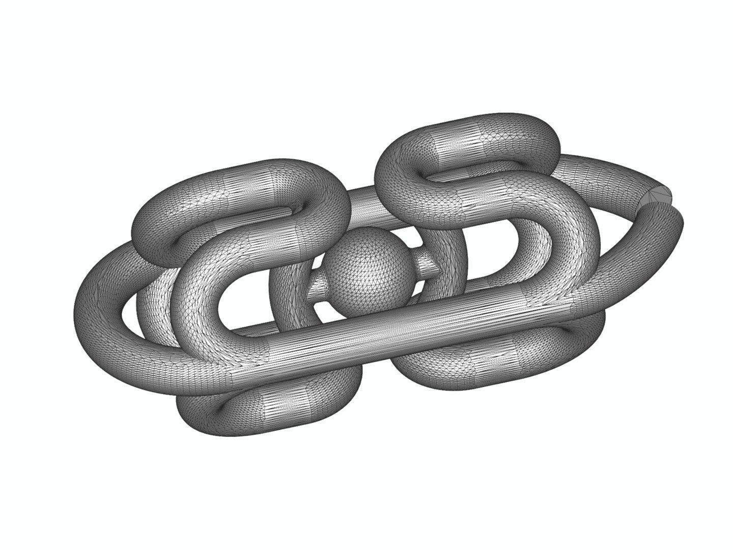 Chain Link 217 3D model 3D printable | CGTrader