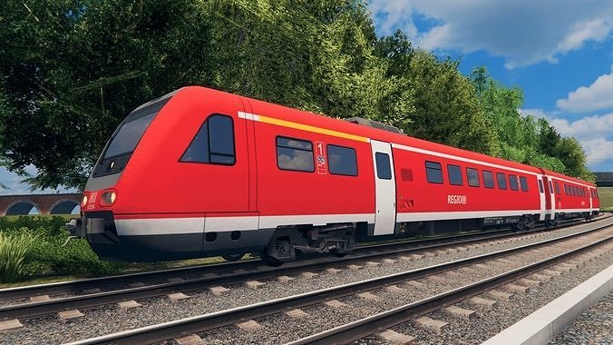 3D model Deutsche Bahn BR 612 VR / AR / low-poly | CGTrader