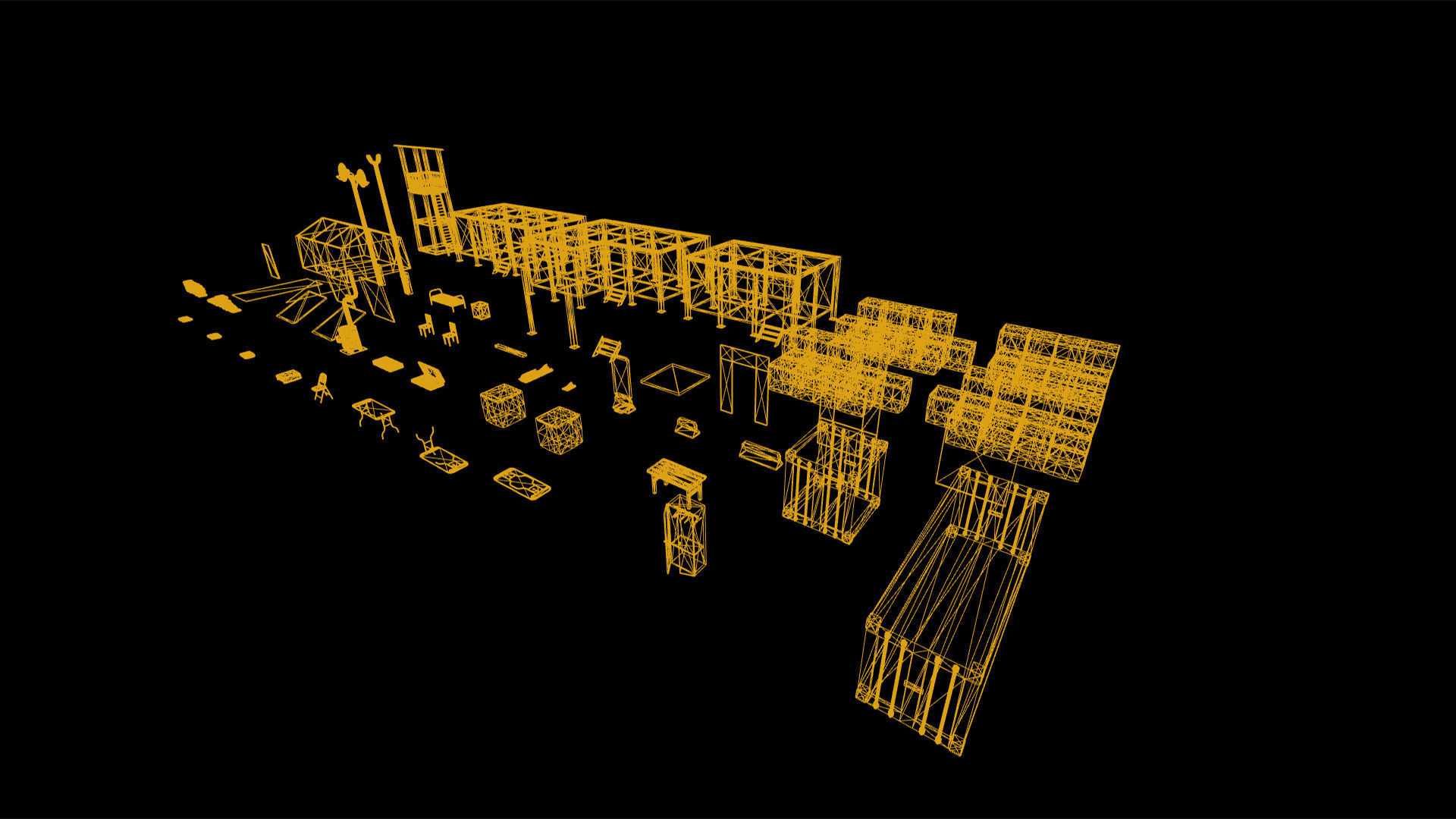 3D model Modular military base with props VR / AR / low-poly | CGTrader