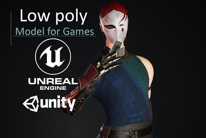 3D model Game ready Jester VR / AR / low-poly rigged animated | CGTrader