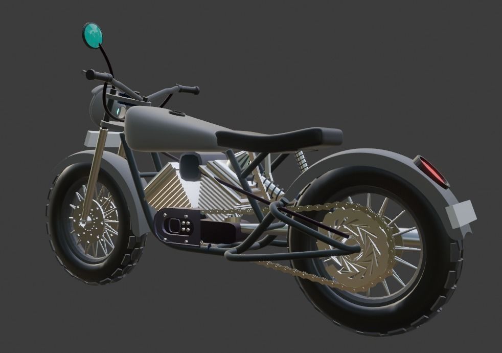 3D model Classic Motor Bike VR / AR / low-poly | CGTrader