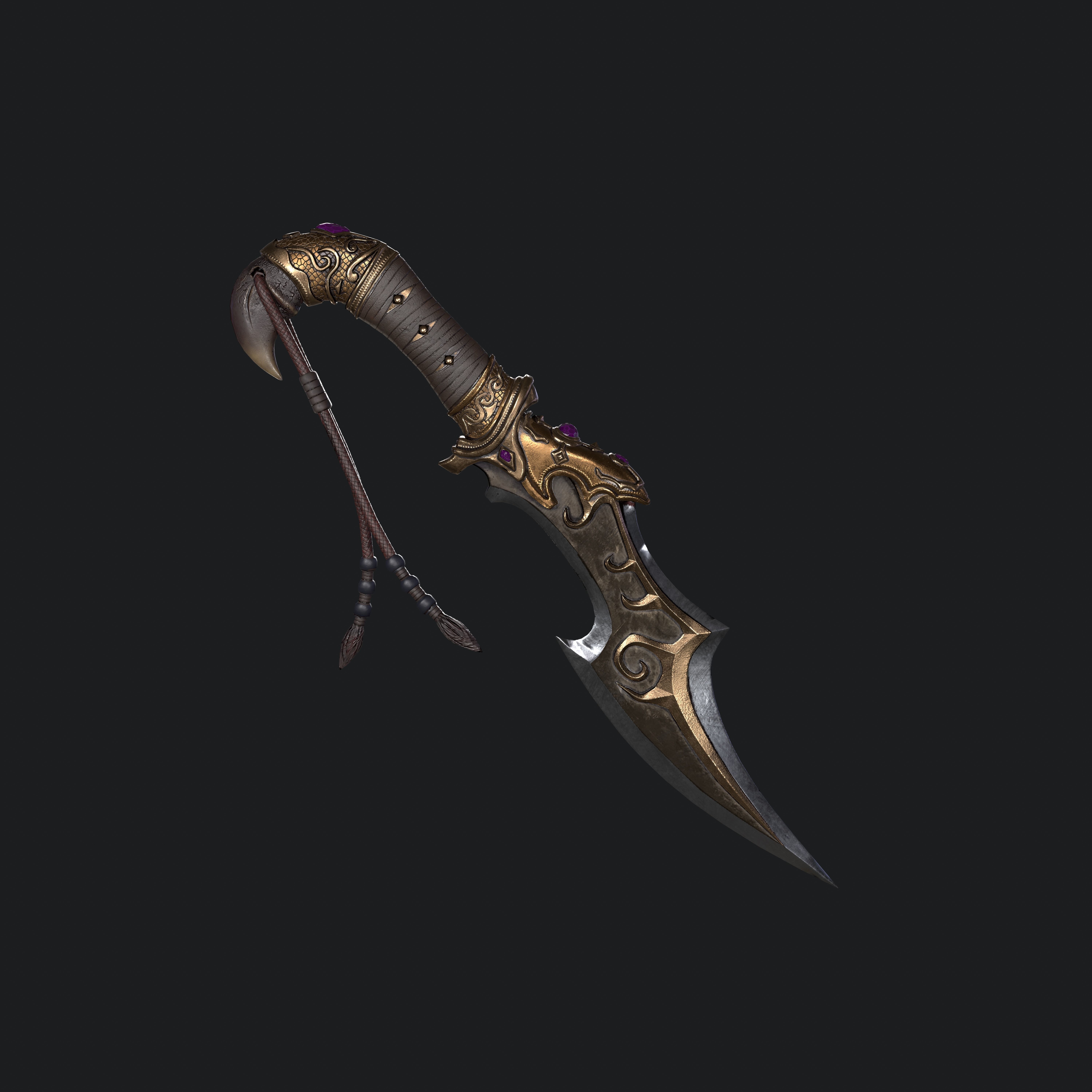 3D model Ancient Dagger GAME ASSET Lowpoly VR / AR / low-poly | CGTrader