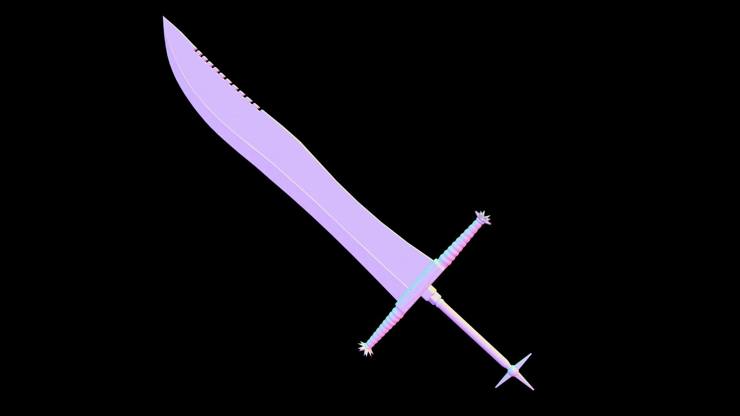 3D model Fantasy Old Claymore VR / AR / low-poly | CGTrader