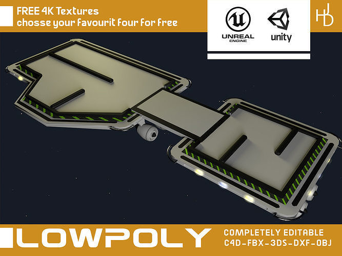 3D model Game road platform VR / AR / low-poly | CGTrader