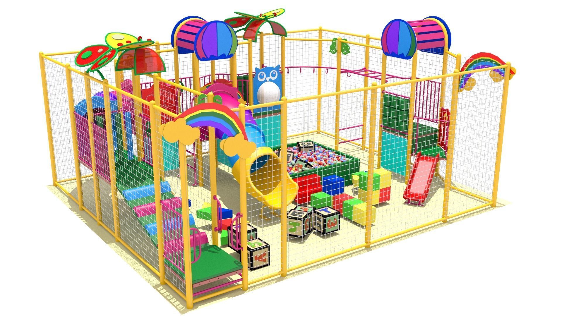 Indoor Playground 3D model | CGTrader