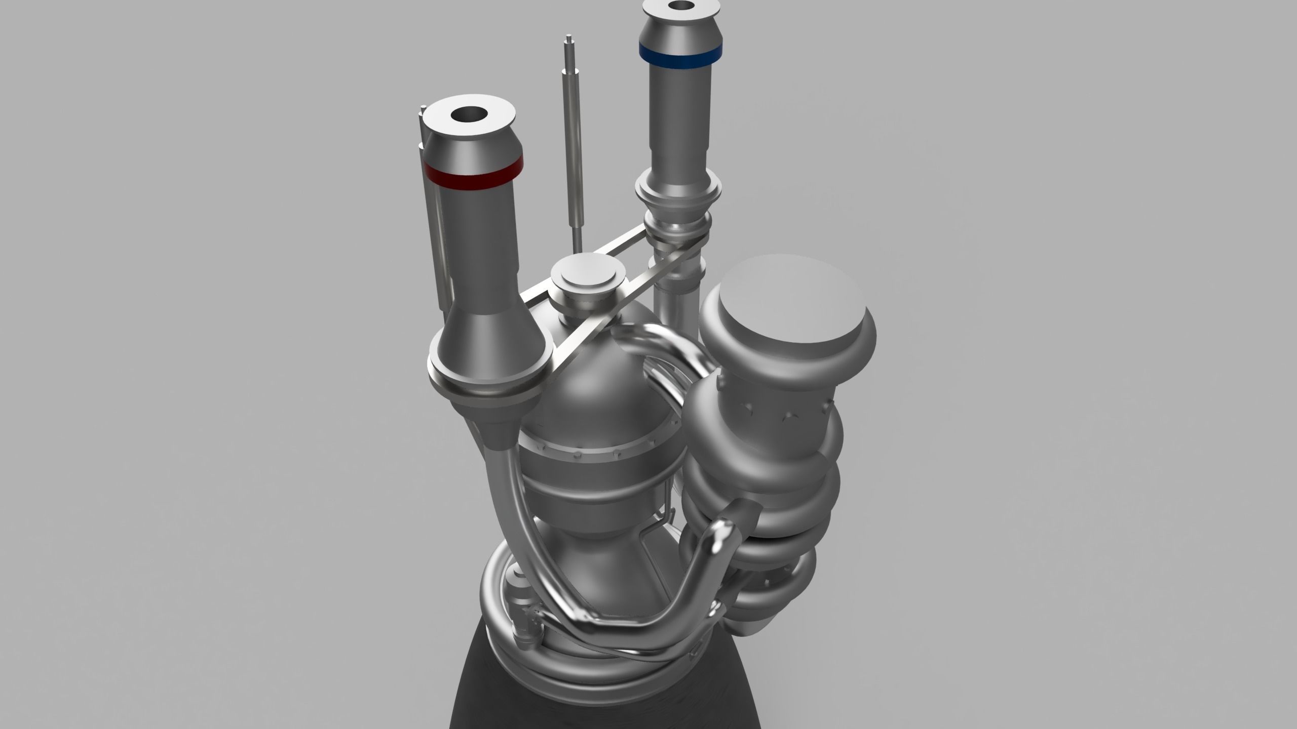 BE4 Rocket engine simplified model 3D model | CGTrader