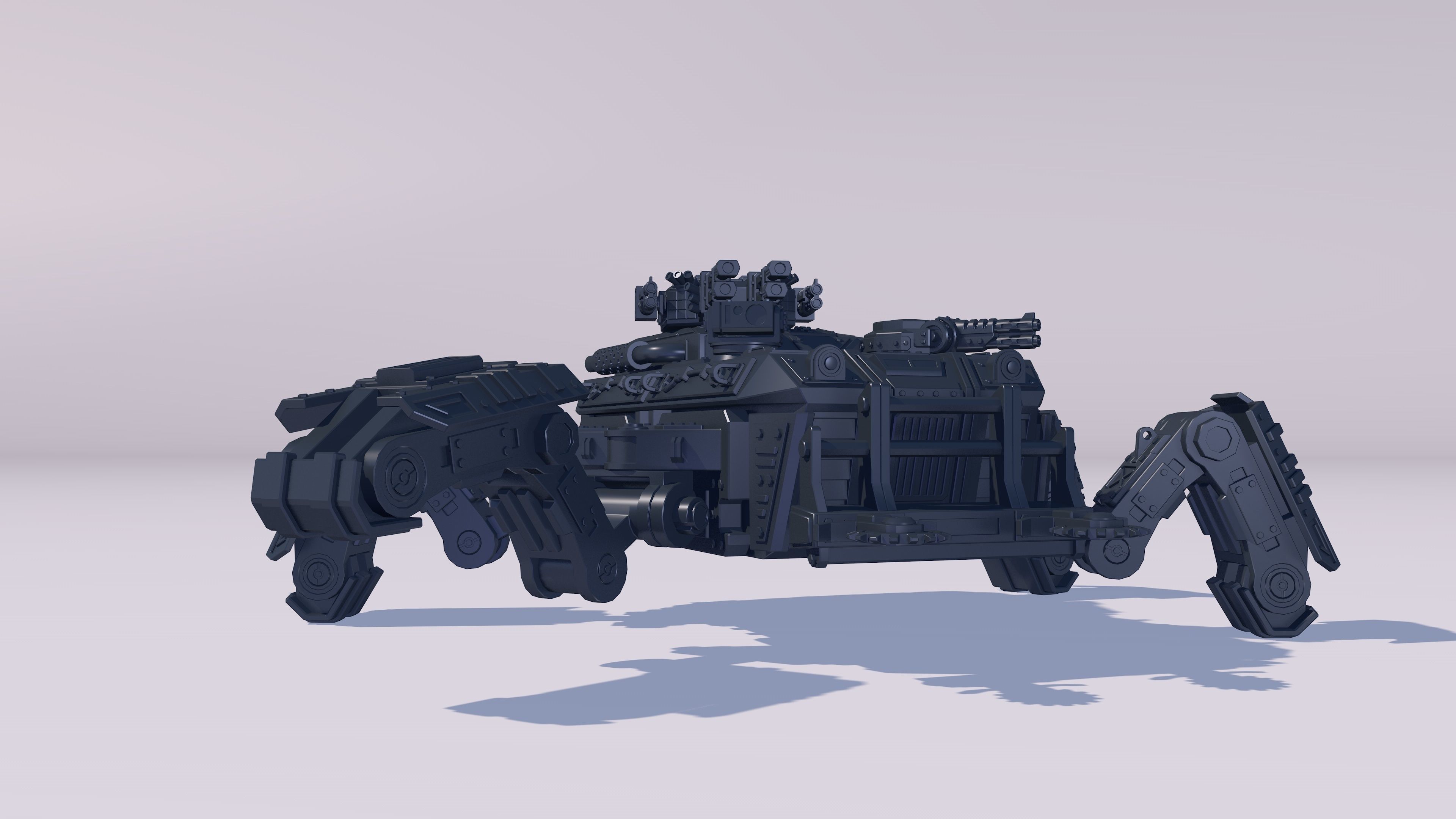 armored four-legged assault vehicle model for 3d printing 3D model 3D ...