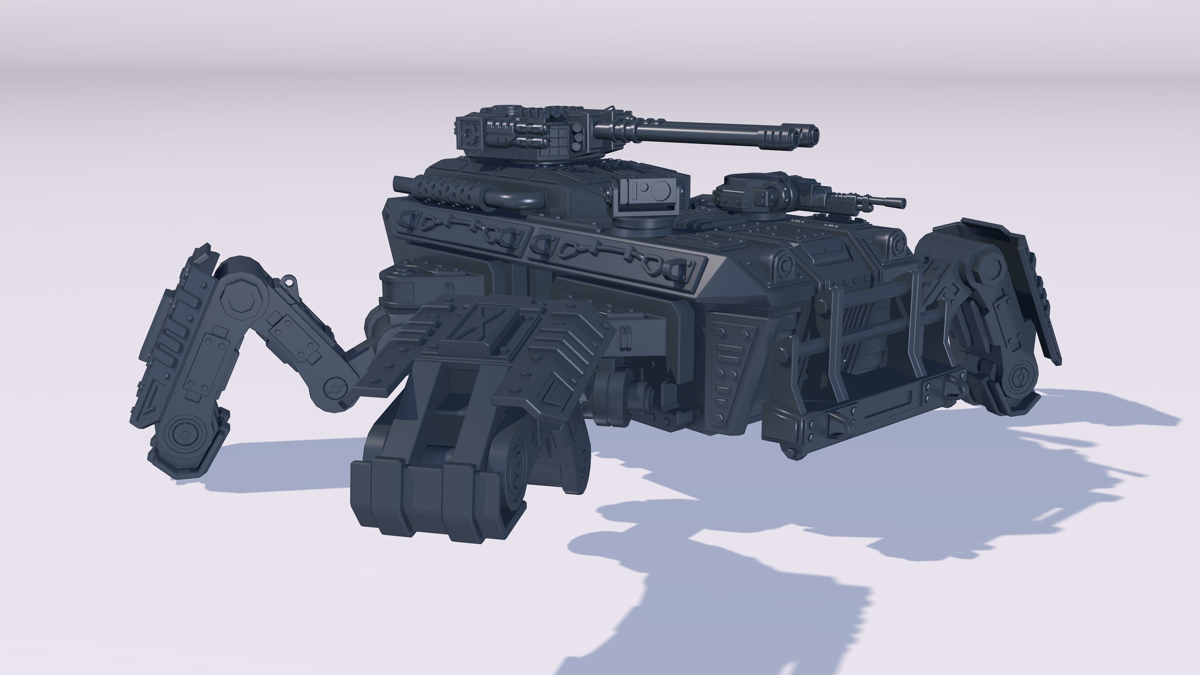 armored four-legged assault vehicle model for 3d printing 3D model 3D ...