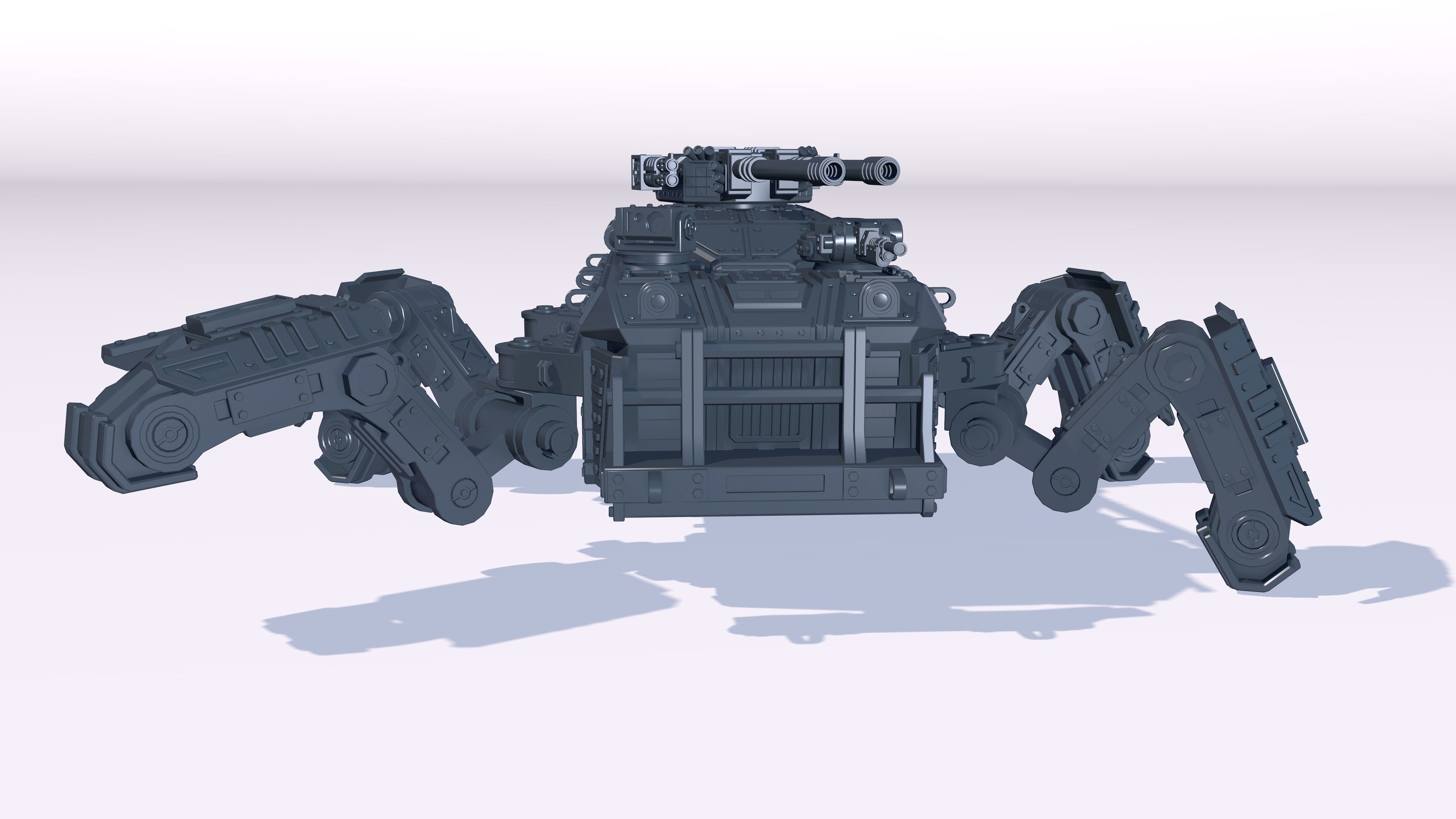 armored four-legged assault vehicle model for 3d printing 3D model 3D ...