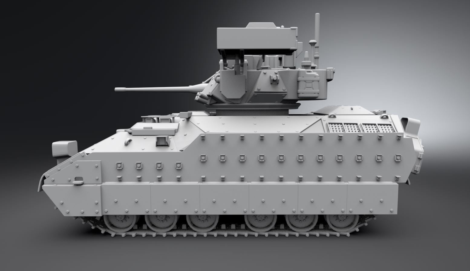 M2 Bradley IFV scale model 3D model 3D printable | CGTrader