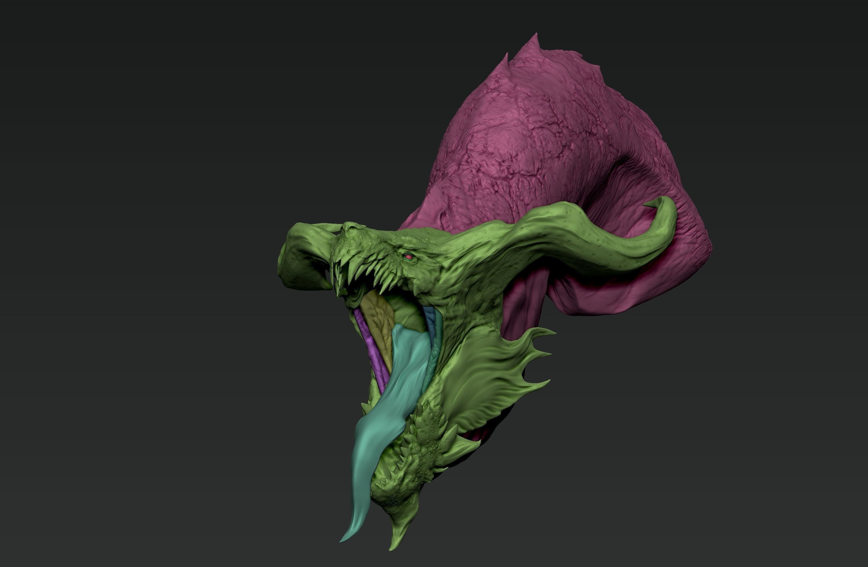 Dragon Bust 3D model | CGTrader