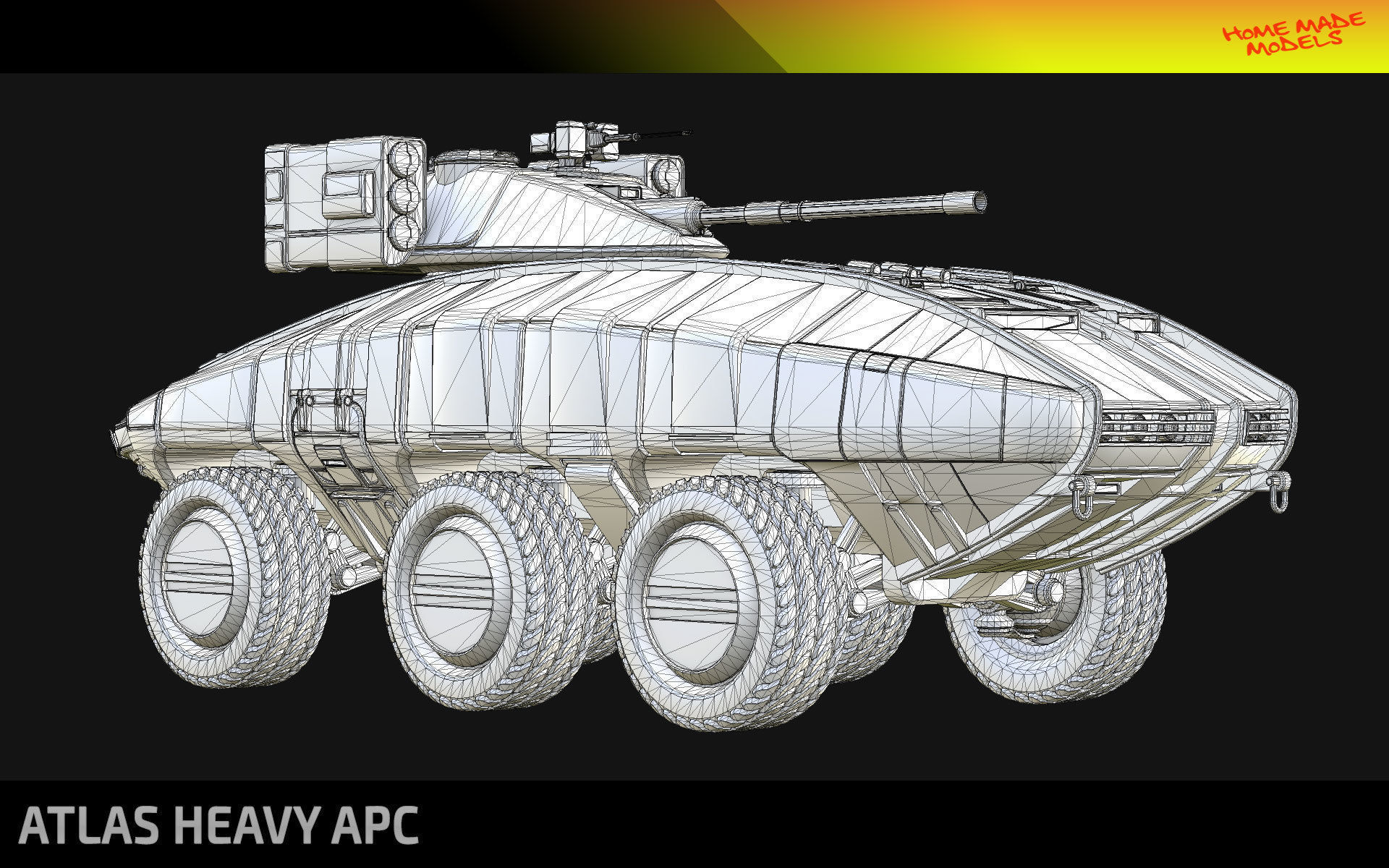 3D model Atlas Heavy APC VR / AR / low-poly | CGTrader