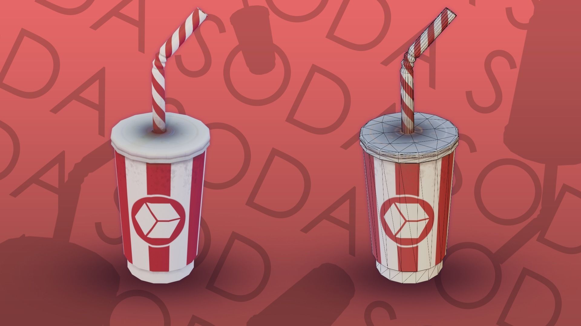 Fast Food Stylized Low-Poly Pack free VR / AR / low-poly 3D model ...