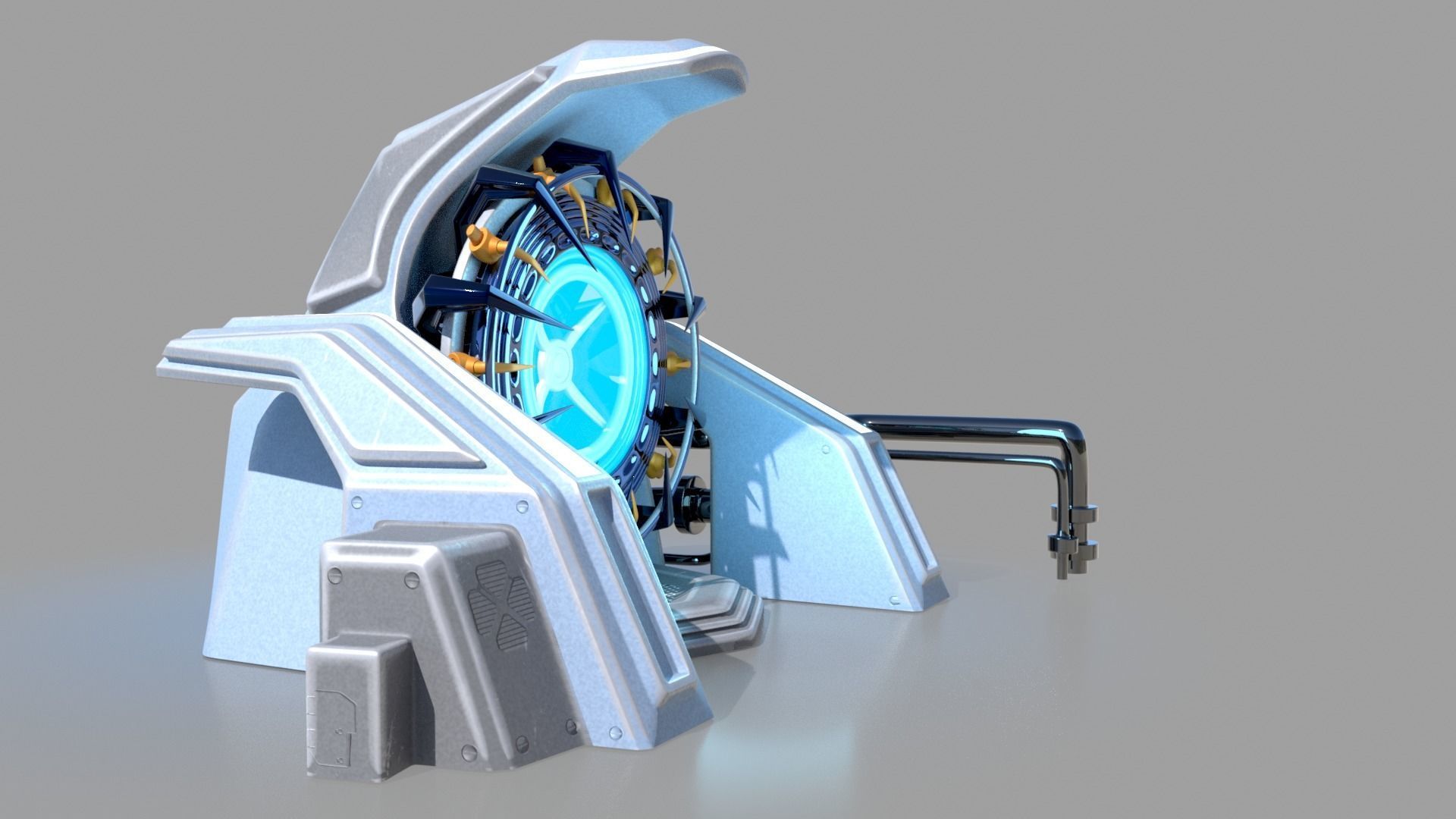 Sci fi portal 3D model | CGTrader