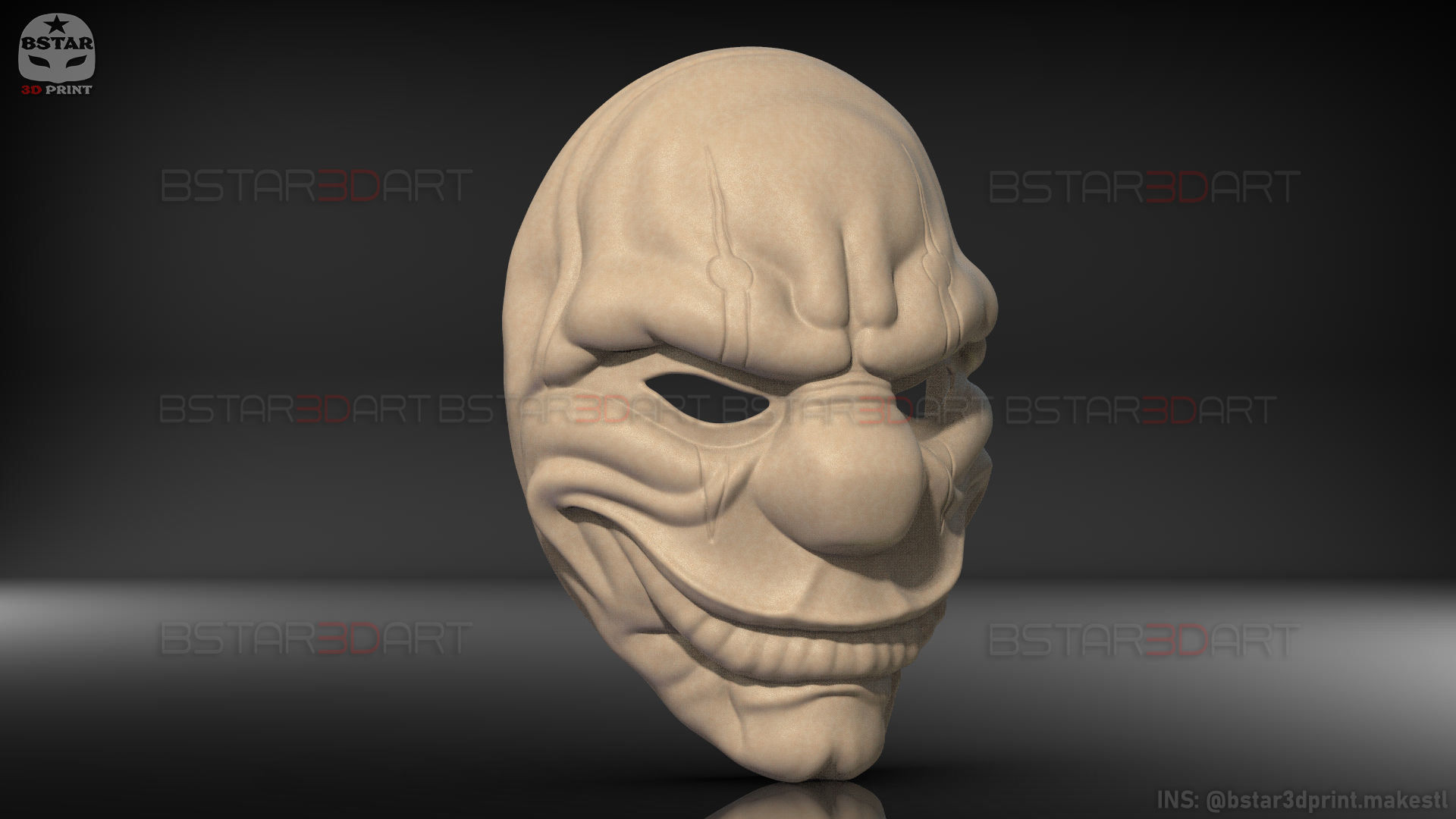 Chains Mask - Payday 2 Mask - Halloween Cosplay Mask 3D model 3D ...