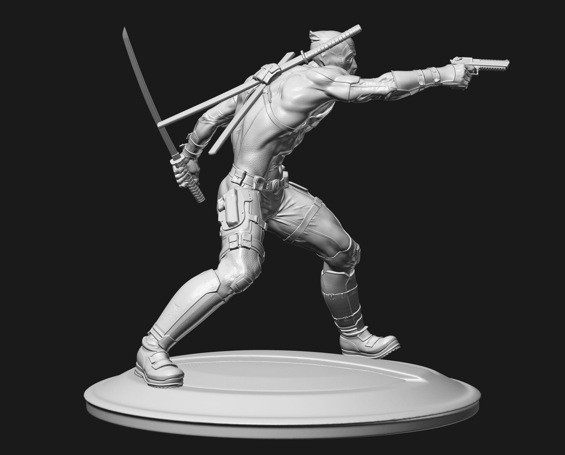 Deadpool 3D model 3D printable | CGTrader